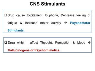 Cns stimulant final ppt july 2021 | PDF