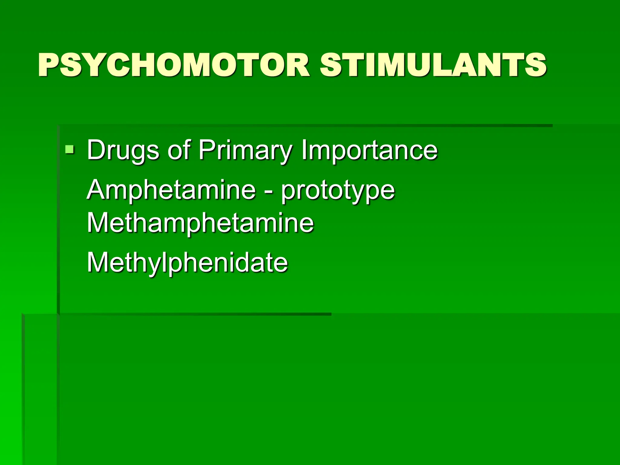 Central Nervous System Stimulants presentation | PPT