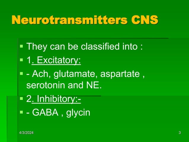 Central Nervous System Stimulants presentation | PPT