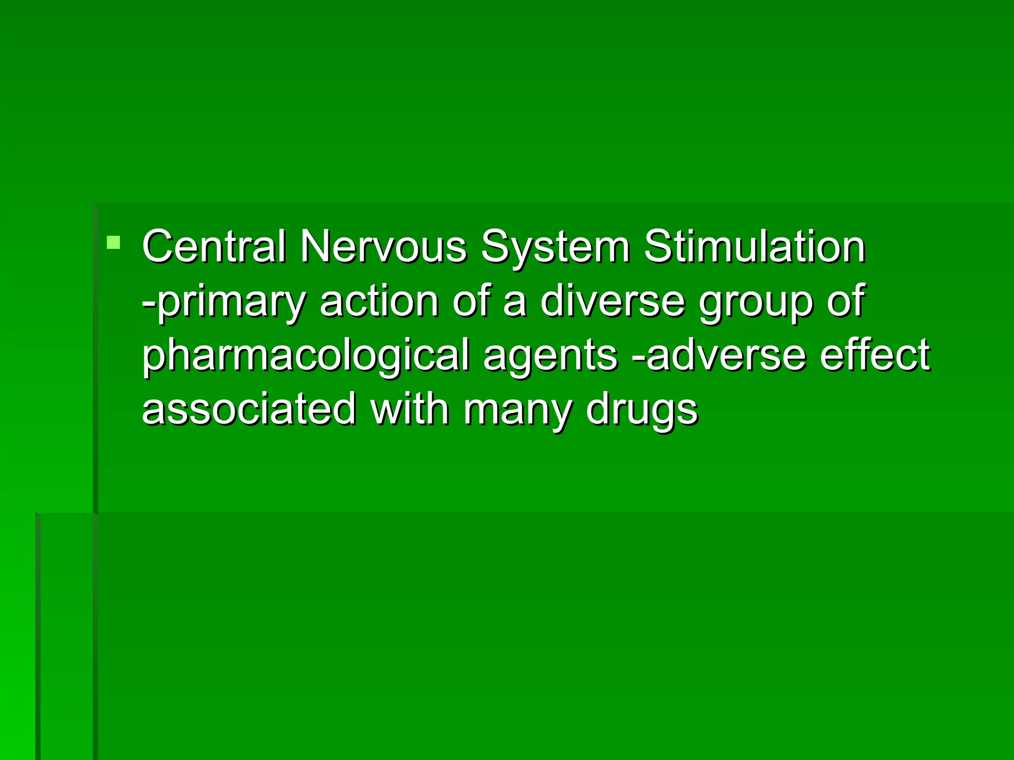 Cns stimulants | PPT