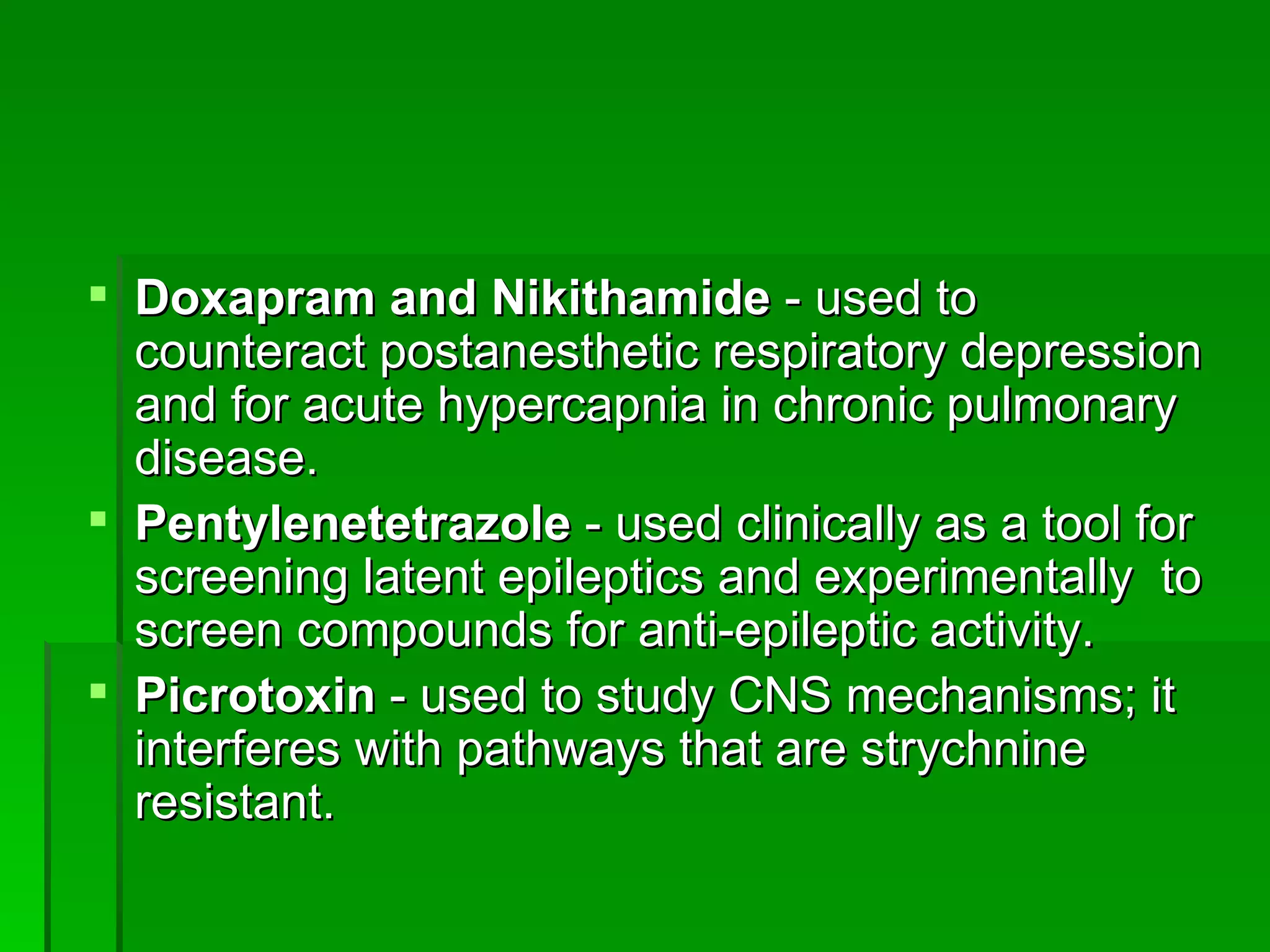 Cns stimulants | PPT