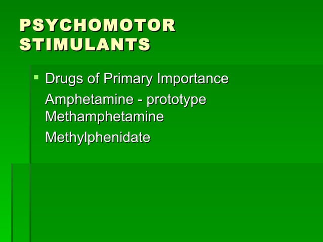 Cns stimulants | PPT