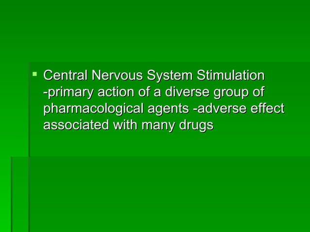 Cns stimulants | PPT