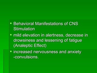 Cns stimulants | PPT