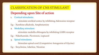 CNS stimulants | PPT