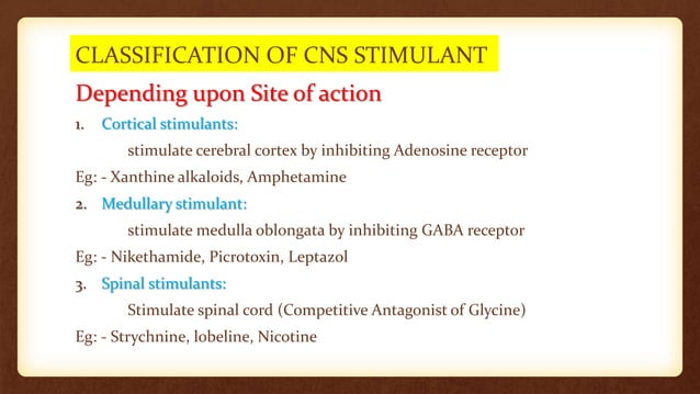CNS stimulants | PPT