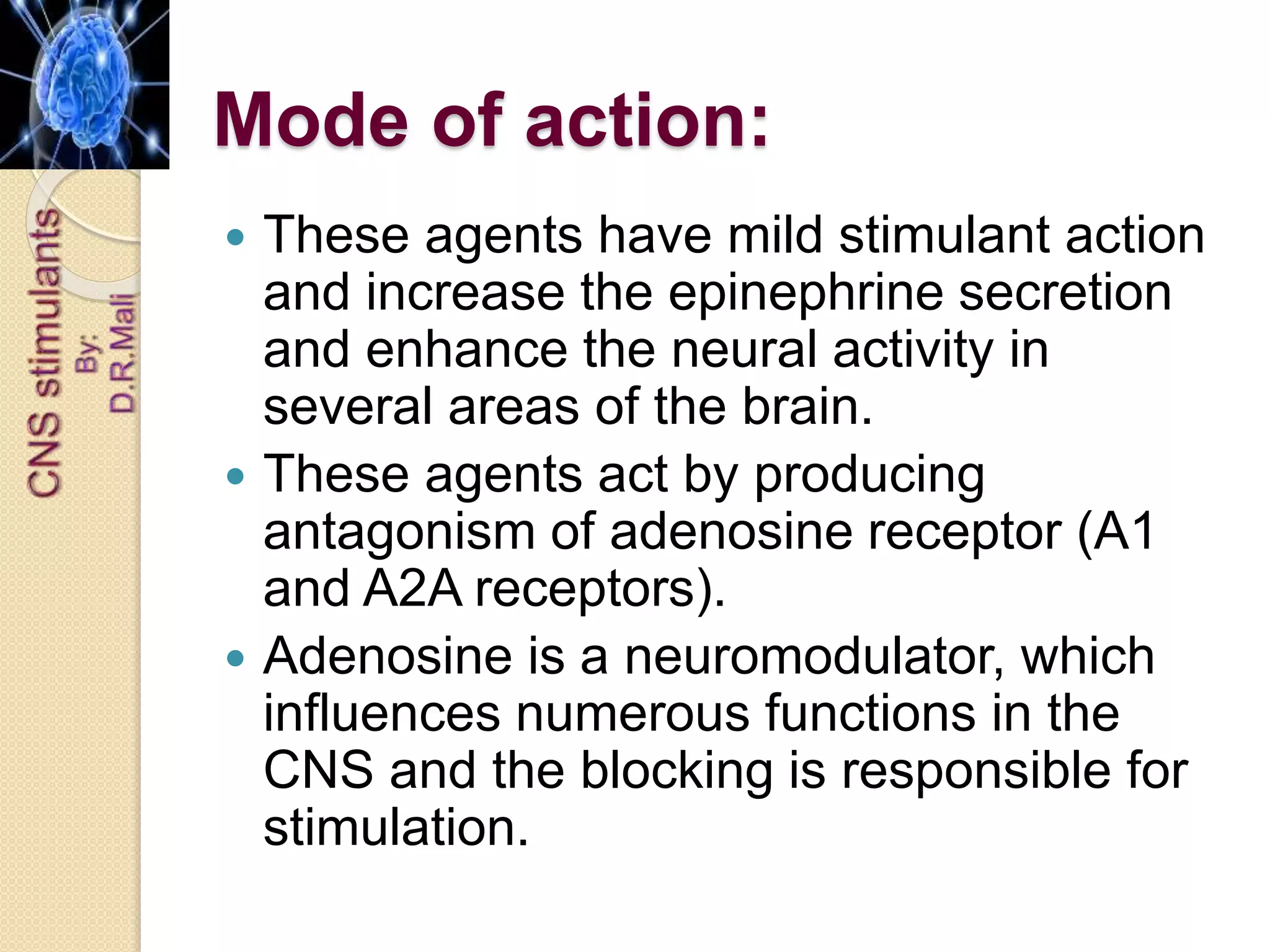 Cns stimulants | PPTX