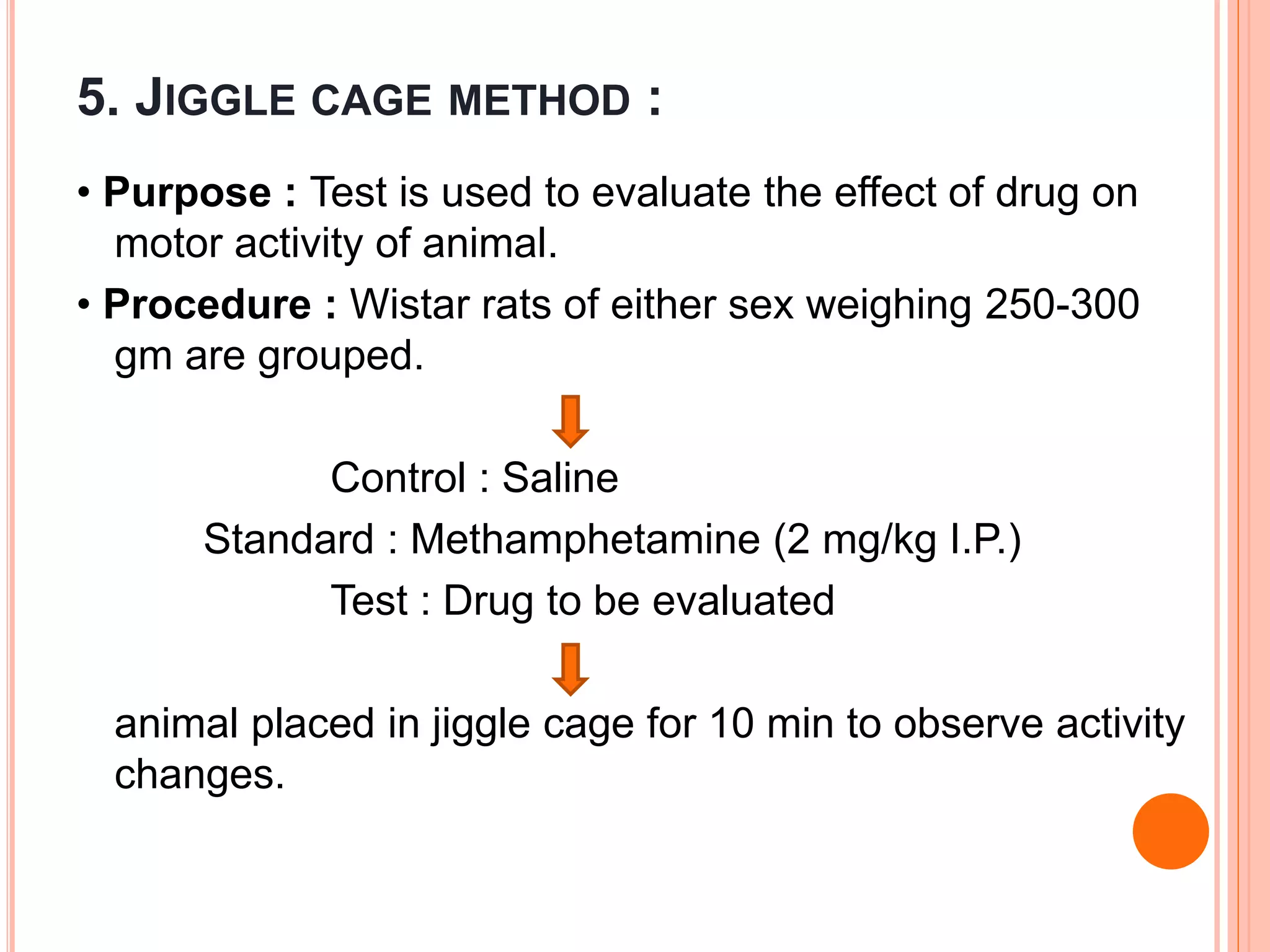 Cns stimulants and depressants screening models | PPTX
