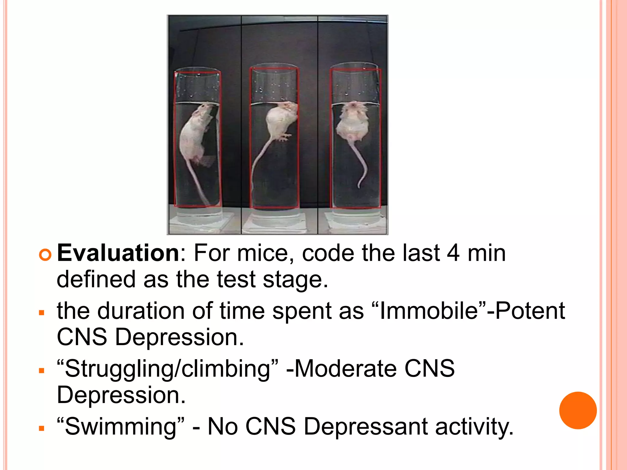 Cns stimulants and depressants screening models | PPTX