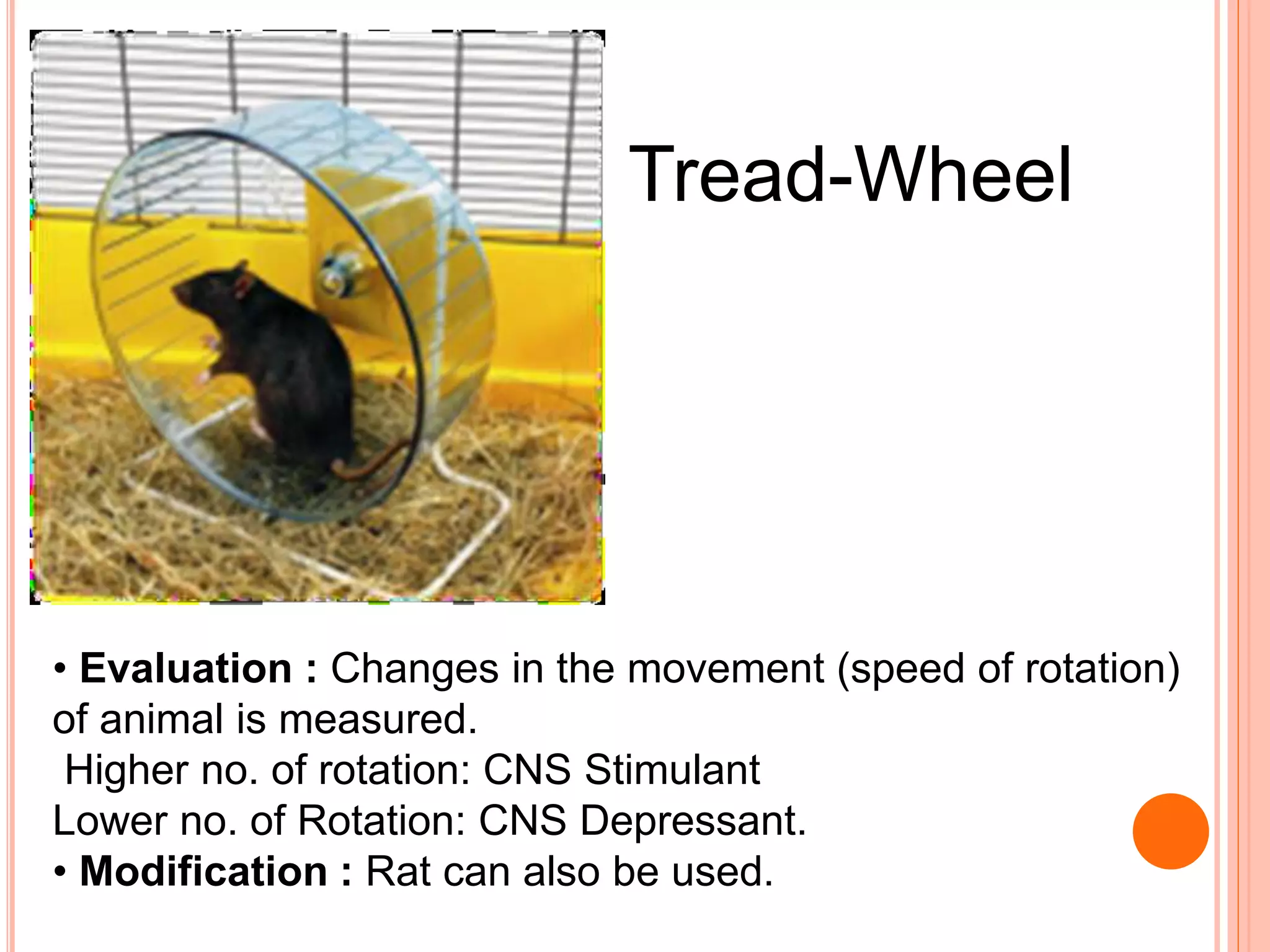 Cns stimulants and depressants screening models | PPTX