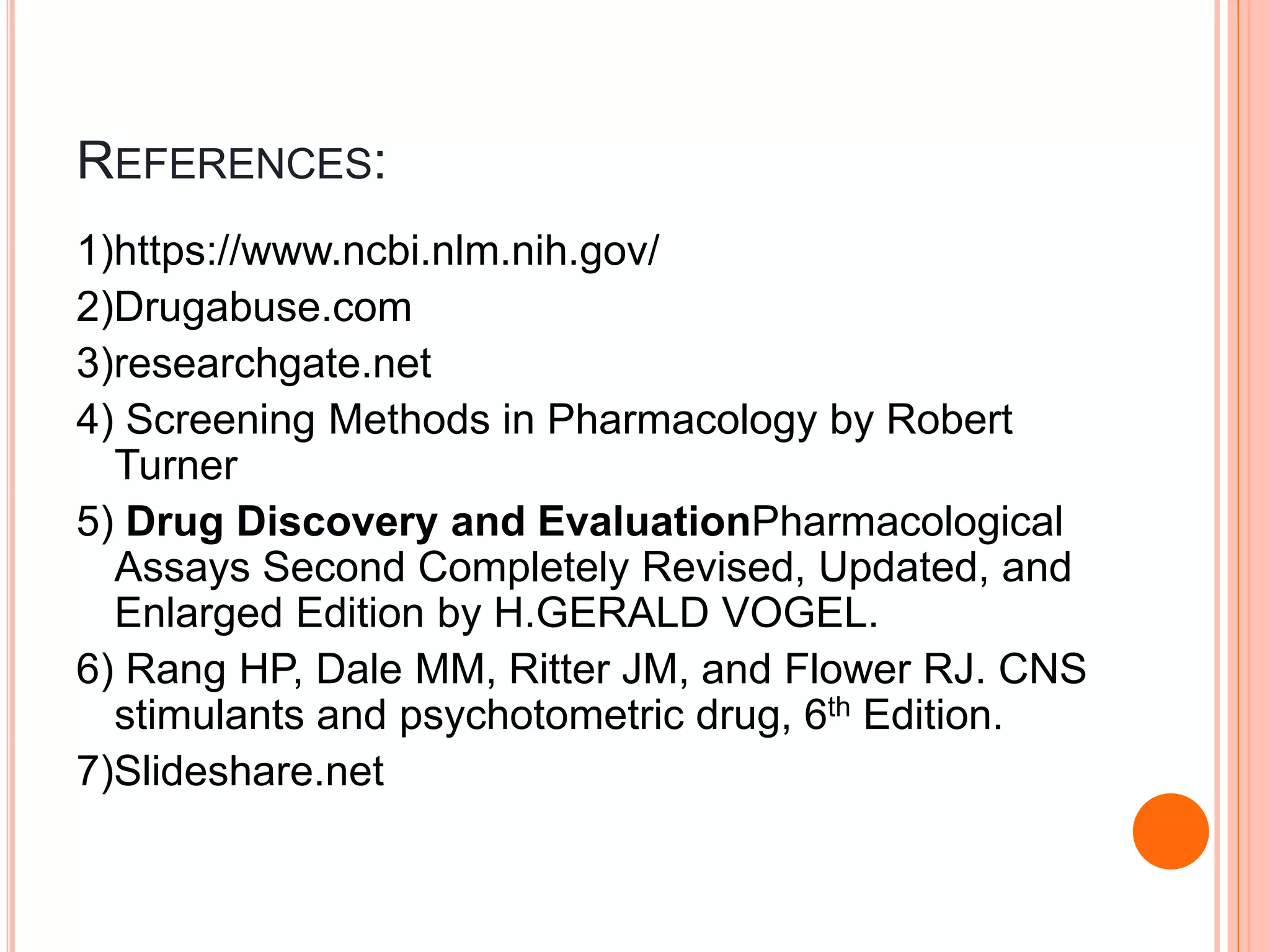 Cns stimulants and depressants screening models | PPTX