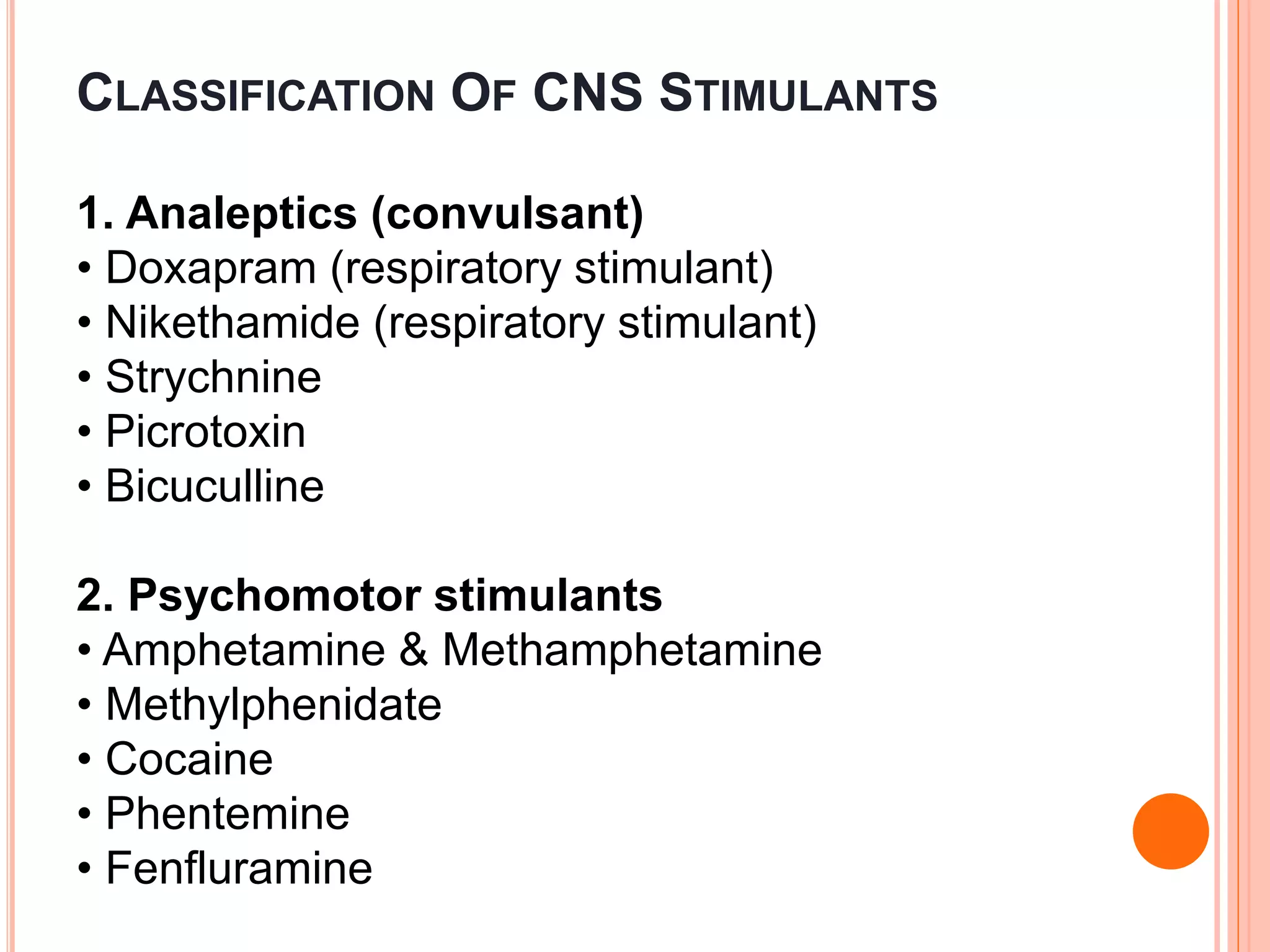 Cns stimulants and depressants screening models | PPTX