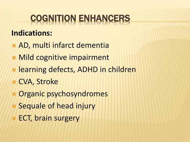CNS STIMULANTS & COGNITIVE ENHANCERS | PPTX