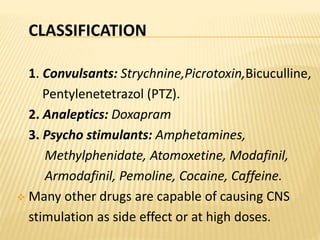 CNS stimulants & cognitive enhancers | PPTX