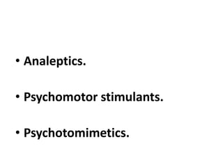 Cns stimulants & drugs of abuse | PPSX