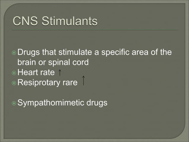 Cns stimulants | PPT