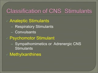 Cns stimulants | PPT