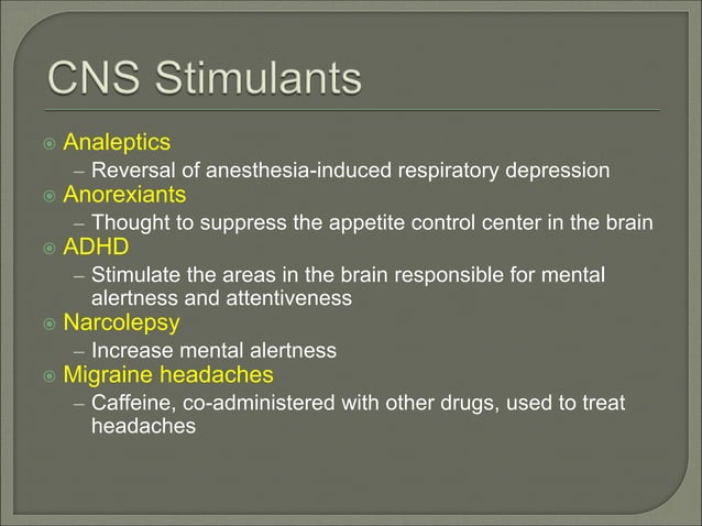 Cns stimulants | PPT