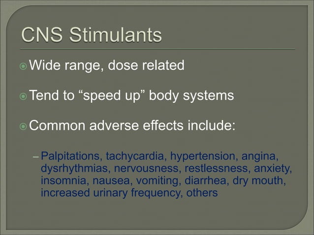 Cns stimulants | PPT