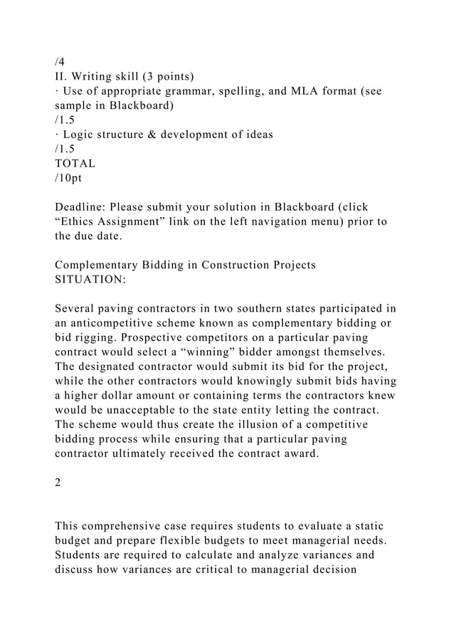 CNST4335 - Construction Management IIEthics AssignmentEthics.docx ...