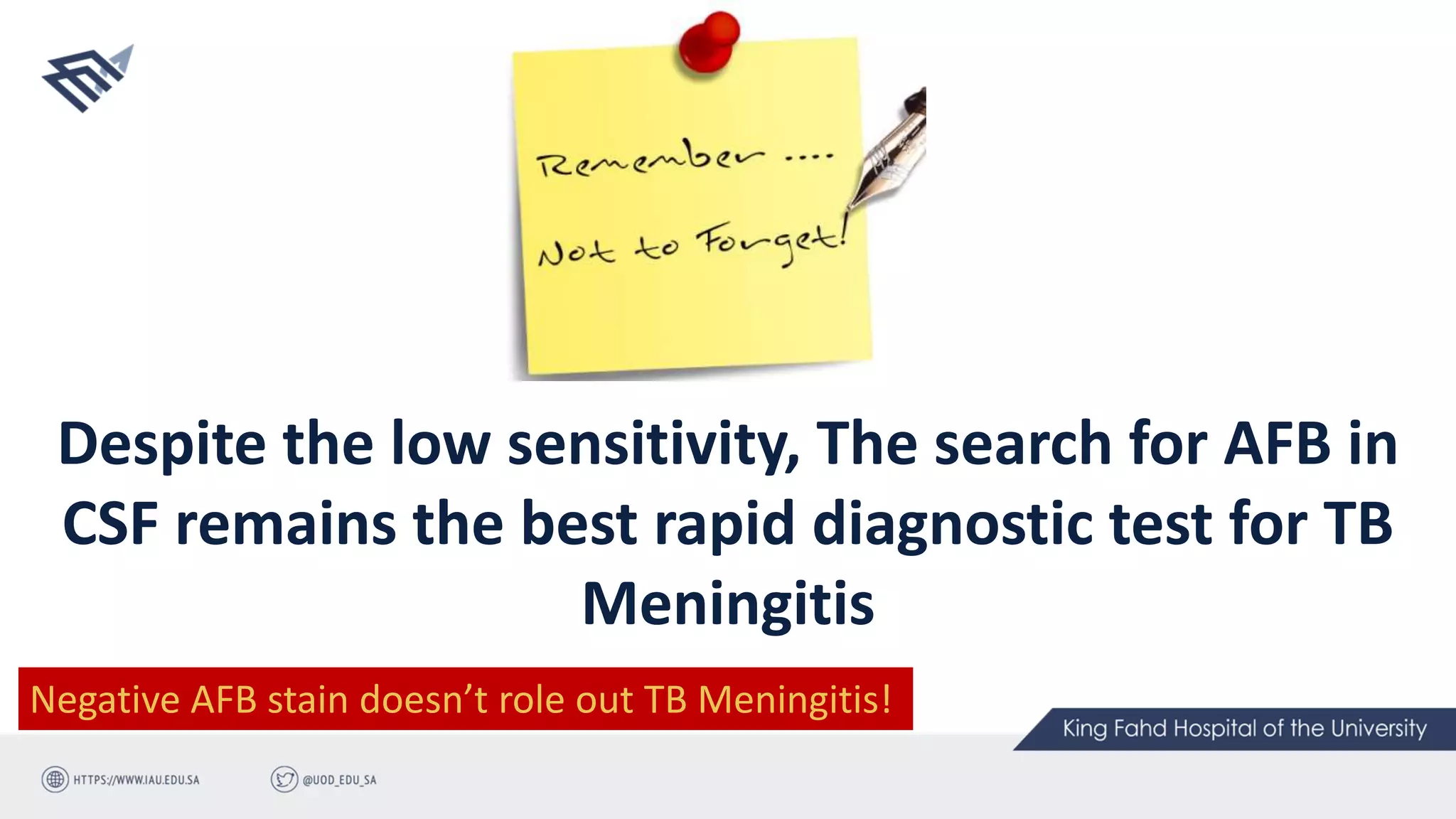 Central Nervous System Tuberculosis | PPTX