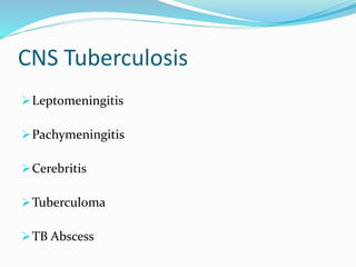 Cns tuberculoma | PPTX