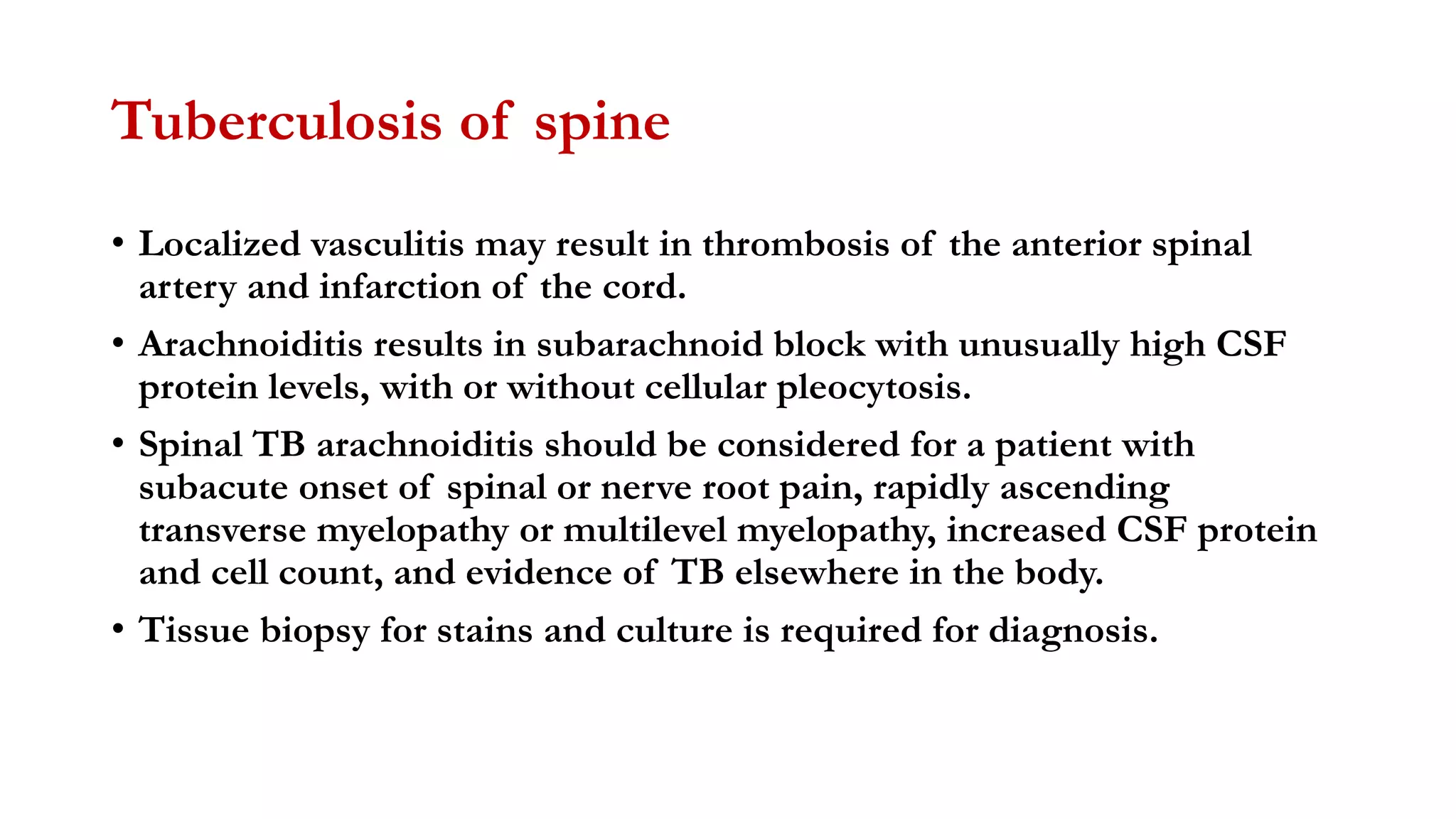 Tuberculosis of the Central Nervous system | PPTX