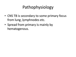 Cns tuberculosis dr malleswararao sir | PPT