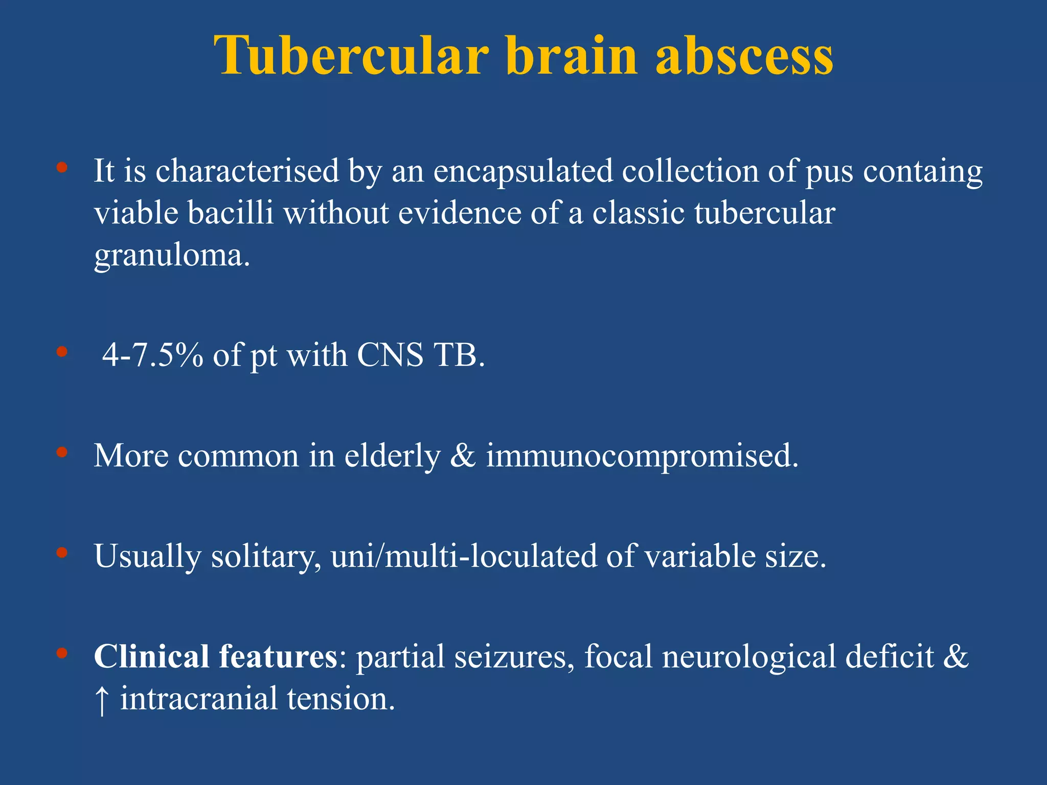 Cns tuberculosis (tbm) | PPTX | Brain and Nervous System Disorders ...