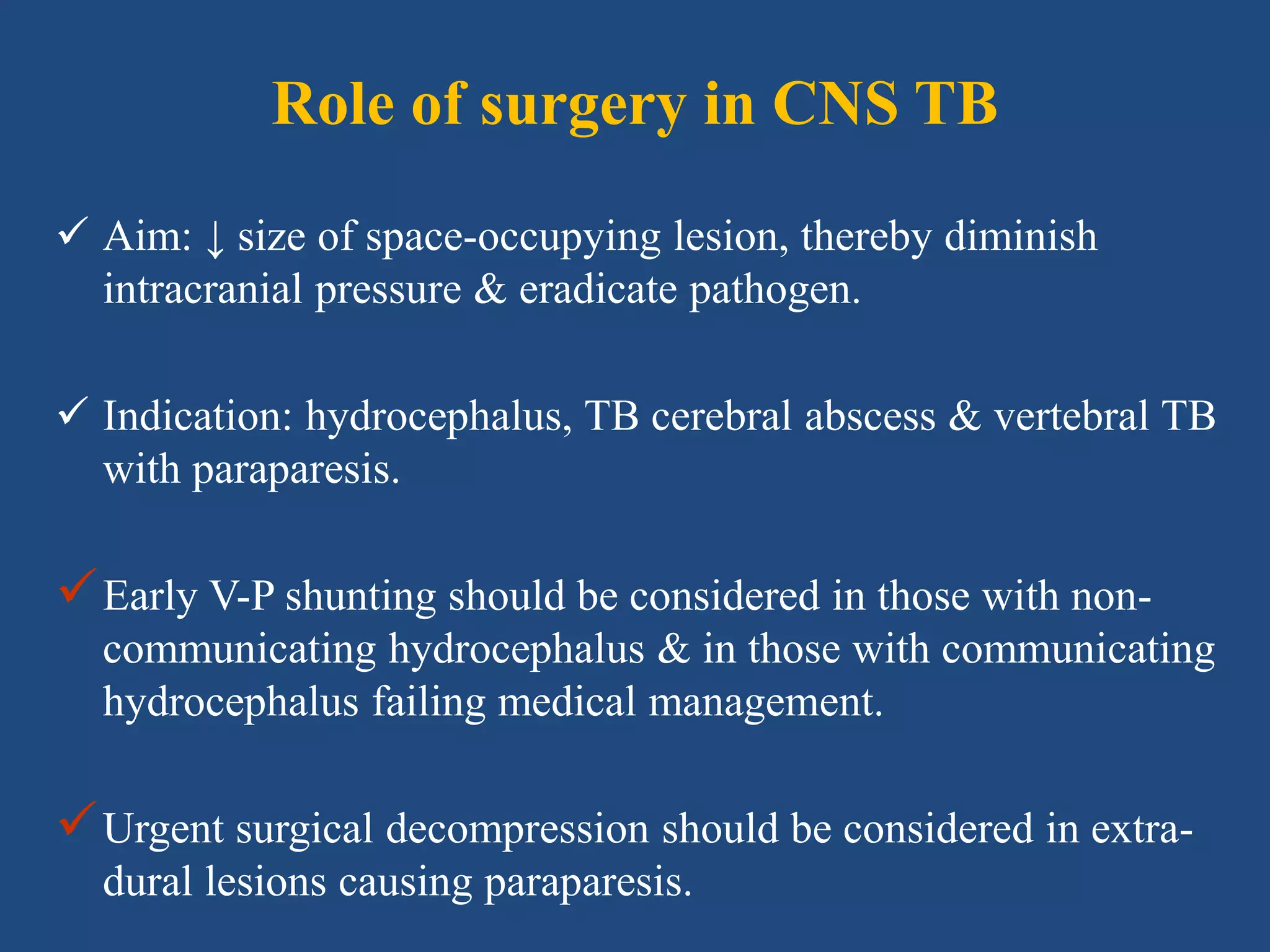 Cns tuberculosis (tbm) | PPTX