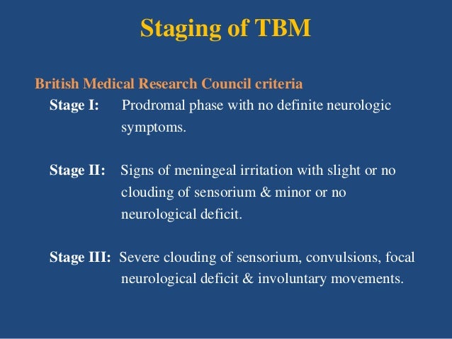 Cns tuberculosis (tbm)