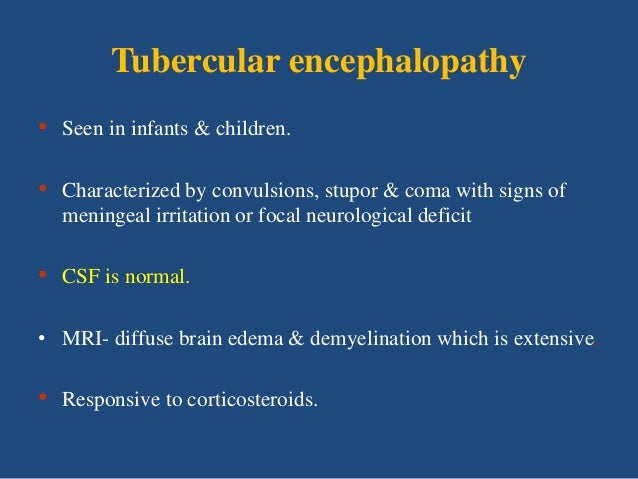Cns tuberculosis (tbm)