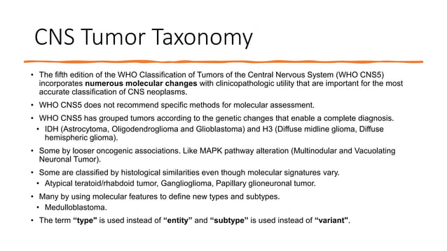 CNS tumor classification.pptx