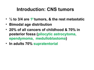 Comprehensive Overview of CNS Tumors: Classification, Types, and ...