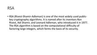 Cyptography and network security unit 3-1 | PPTX
