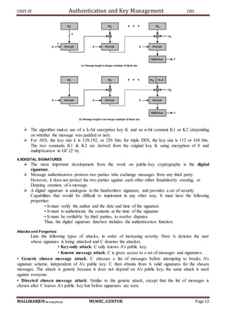 Cryptography and netwrk securityunit 4 | PDF