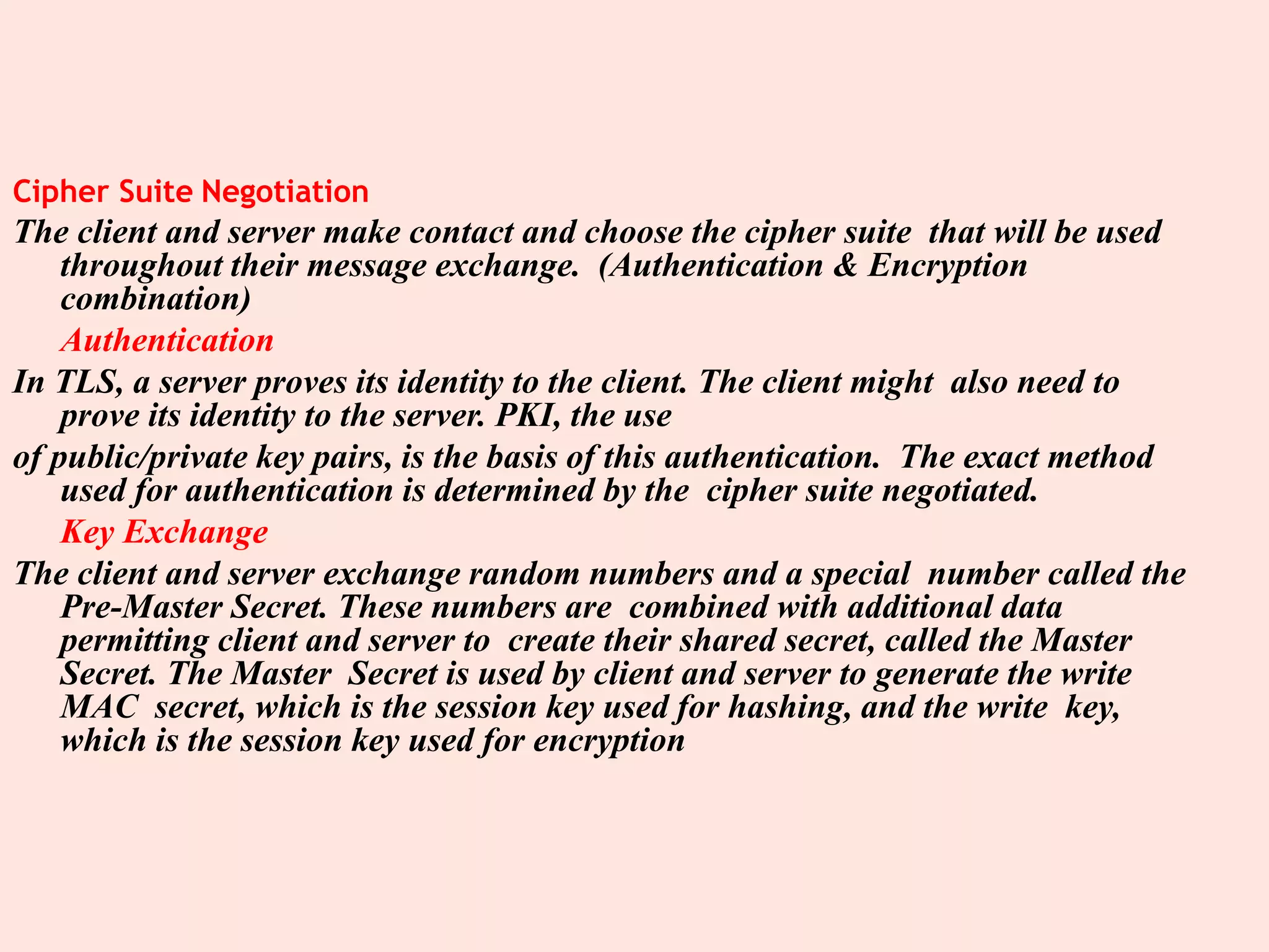 CRYPTOGRAPHY AND NETWORK SECURITY- Transport-level Security | PDF