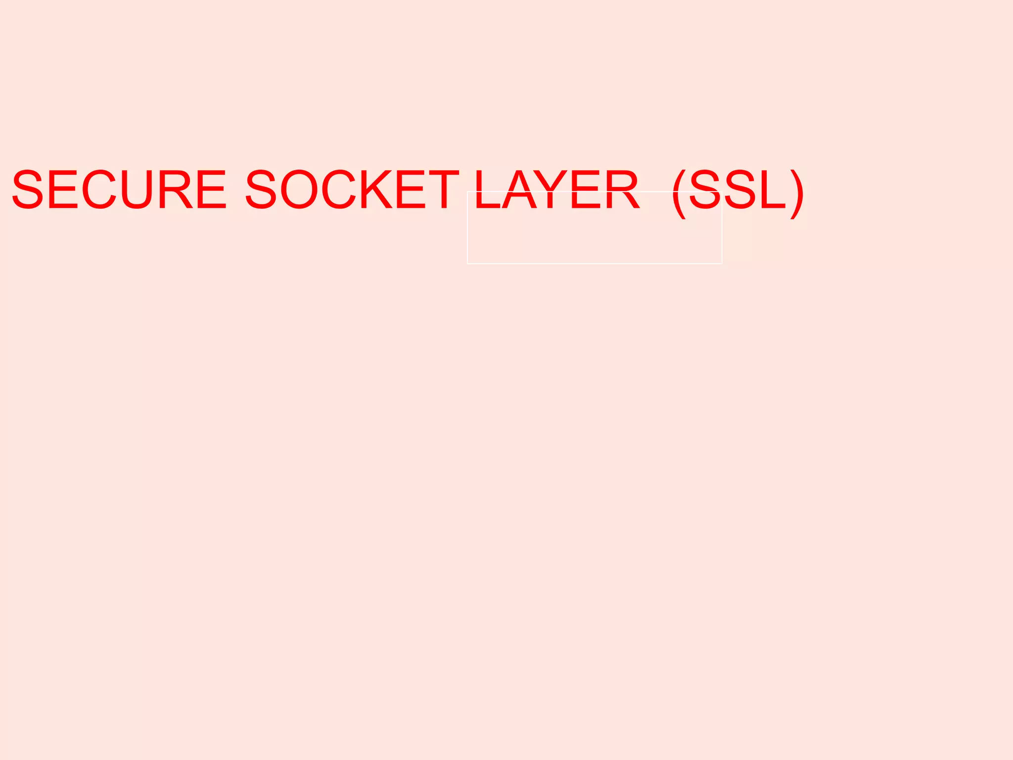 CRYPTOGRAPHY AND NETWORK SECURITY- Transport-level Security | PDF