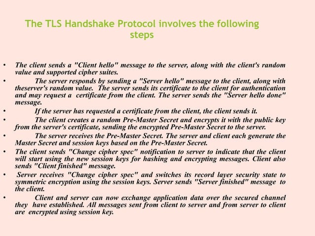 CRYPTOGRAPHY AND NETWORK SECURITY- Transport-level Security | PDF