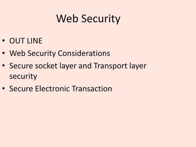 CRYPTOGRAPHY AND NETWORK SECURITY- Transport-level Security | PDF