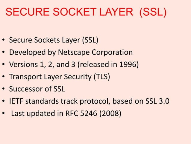 CRYPTOGRAPHY AND NETWORK SECURITY- Transport-level Security | PDF