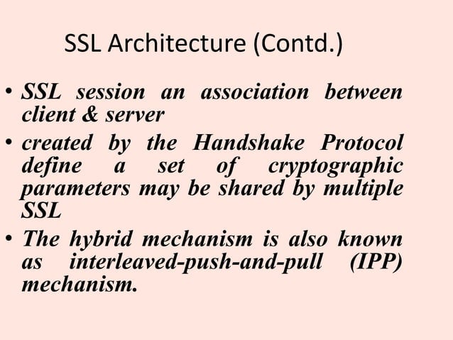 CRYPTOGRAPHY AND NETWORK SECURITY- Transport-level Security | PDF