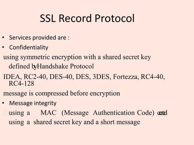 CRYPTOGRAPHY AND NETWORK SECURITY- Transport-level Security | PDF