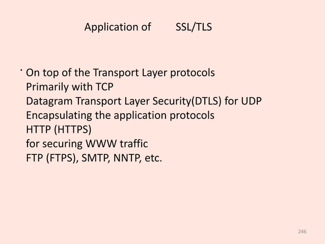 CRYPTOGRAPHY AND NETWORK SECURITY- Transport-level Security | PDF