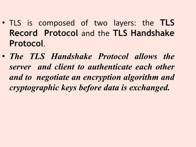 CRYPTOGRAPHY AND NETWORK SECURITY- Transport-level Security | PDF