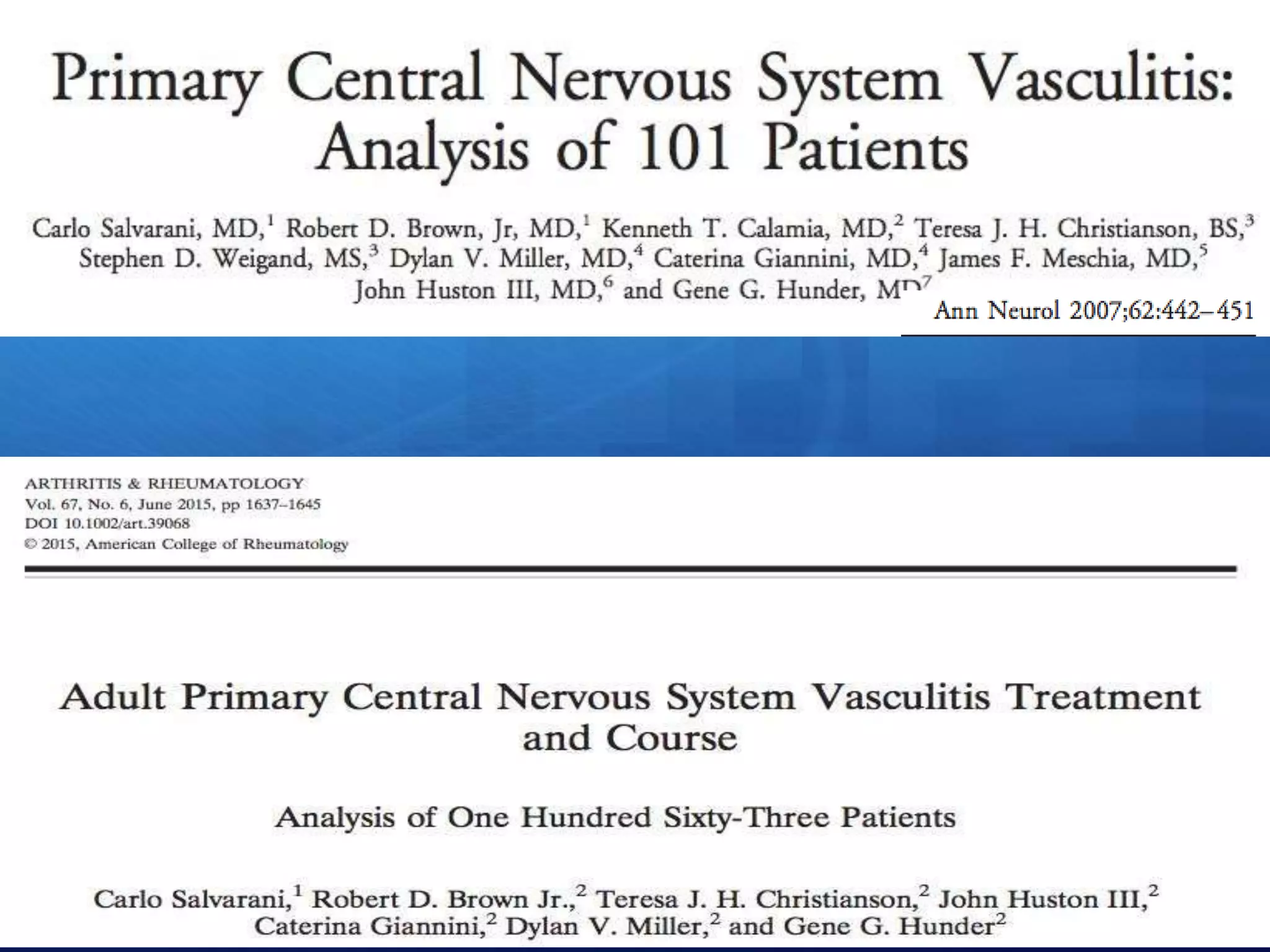 CNS Vasculitis - Primary Vs Secondary | PPTX