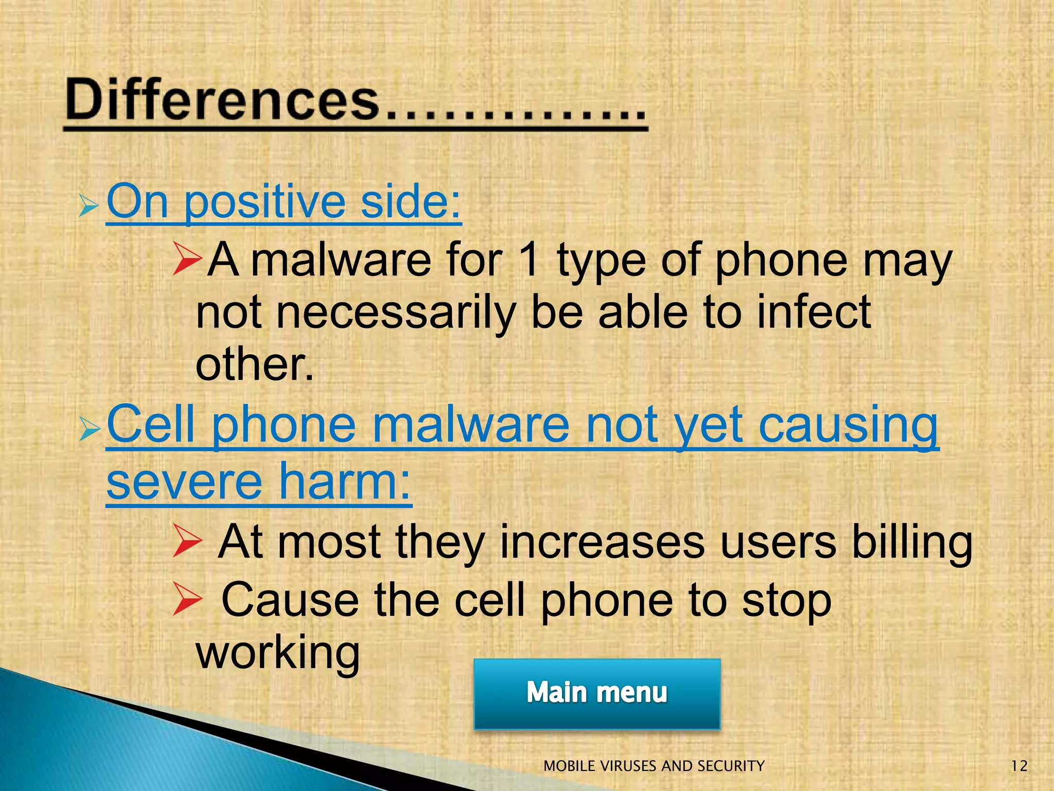 cell phone viruses and security | PPTX
