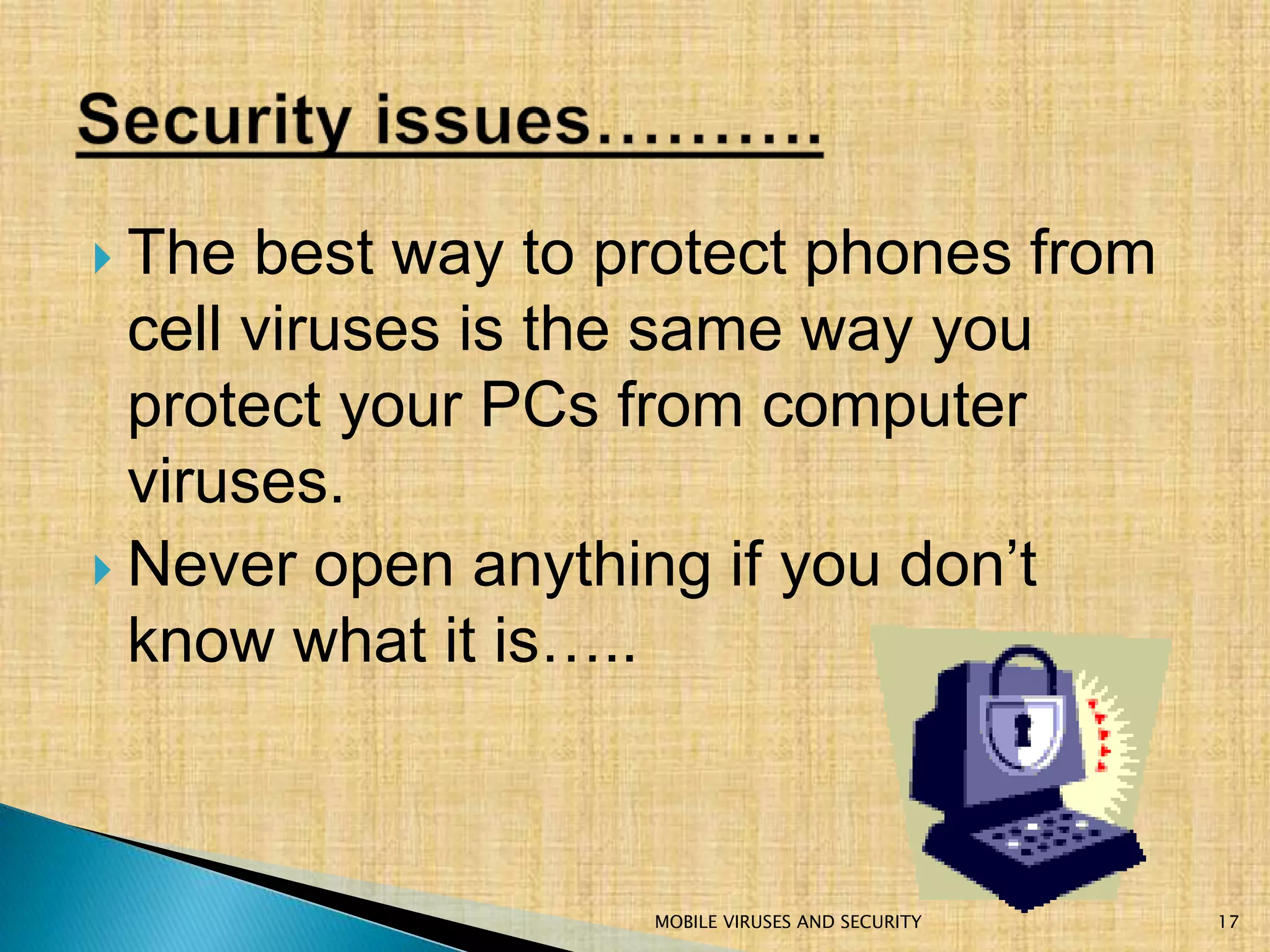 cell phone viruses and security | PPTX