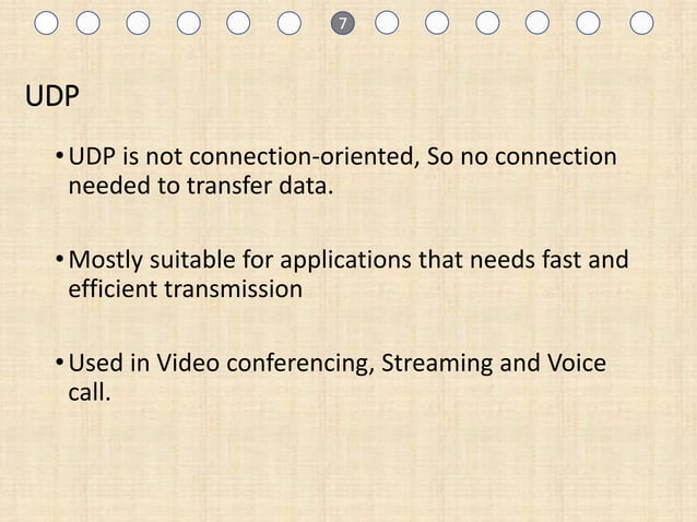 TCP and UDP | PPTX | Computer Networking | Computing