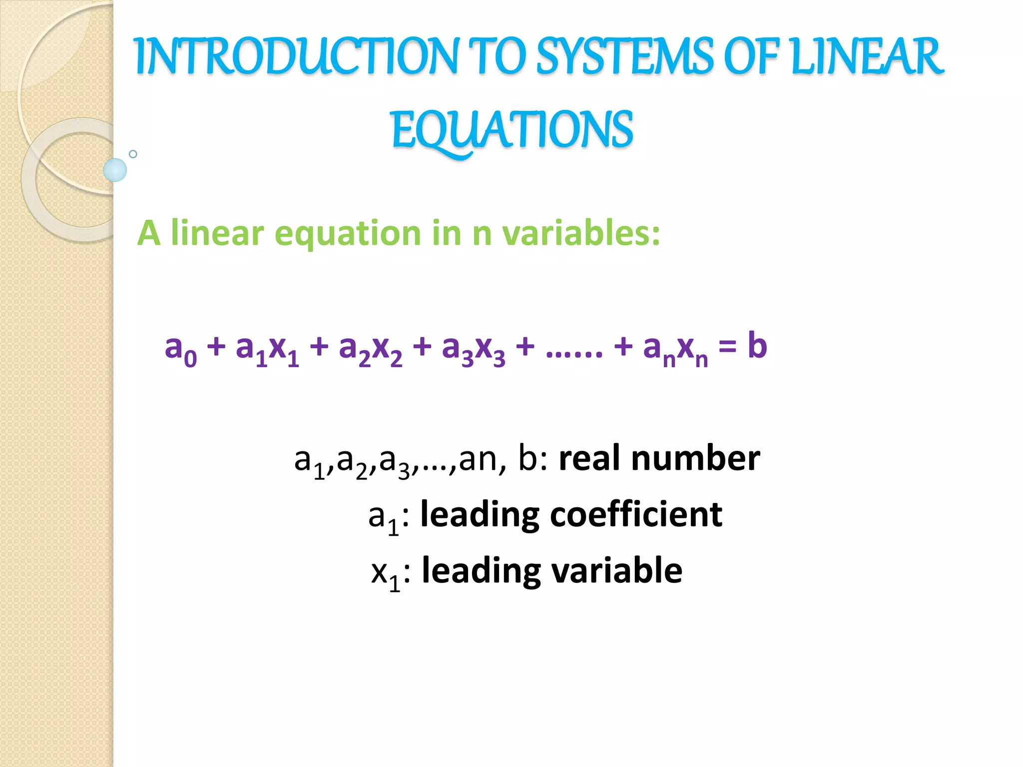 Linear Equations | PPTX | Physics | Science